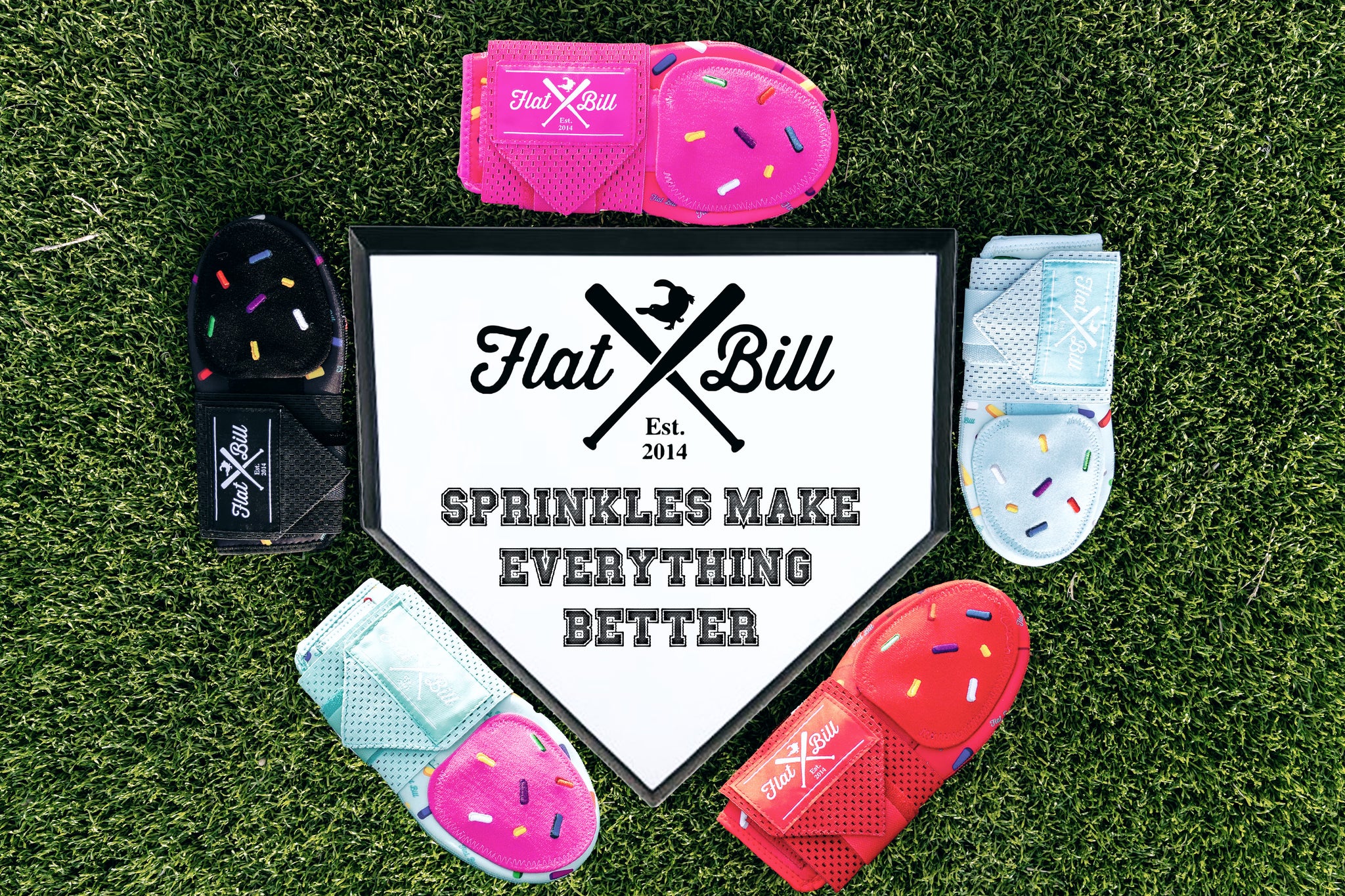 Mixed Donut Sprinkles Sliding Mitt – Flatbill Baseball