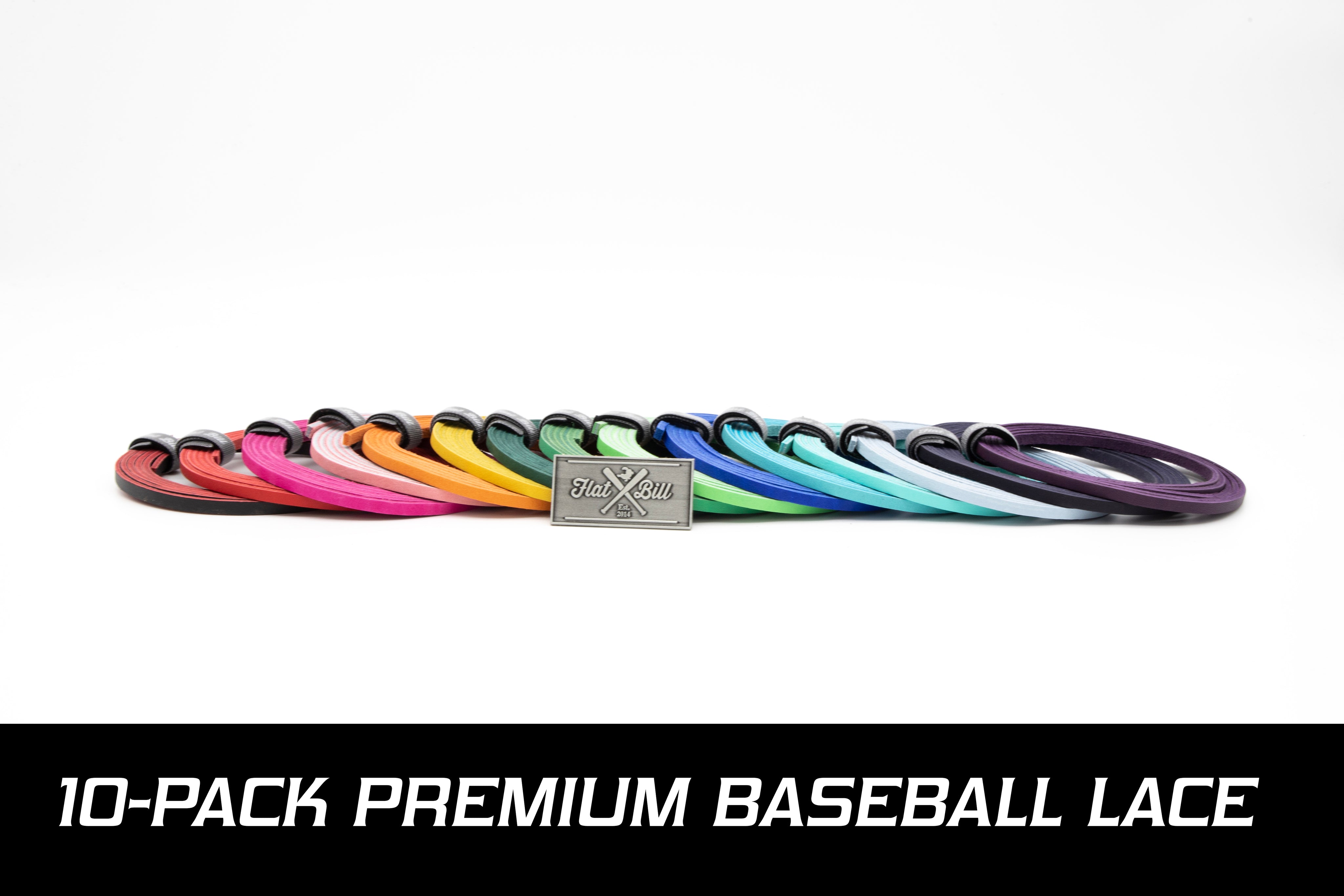 10 Pack Premium Baseball Lace – Flatbill Baseball